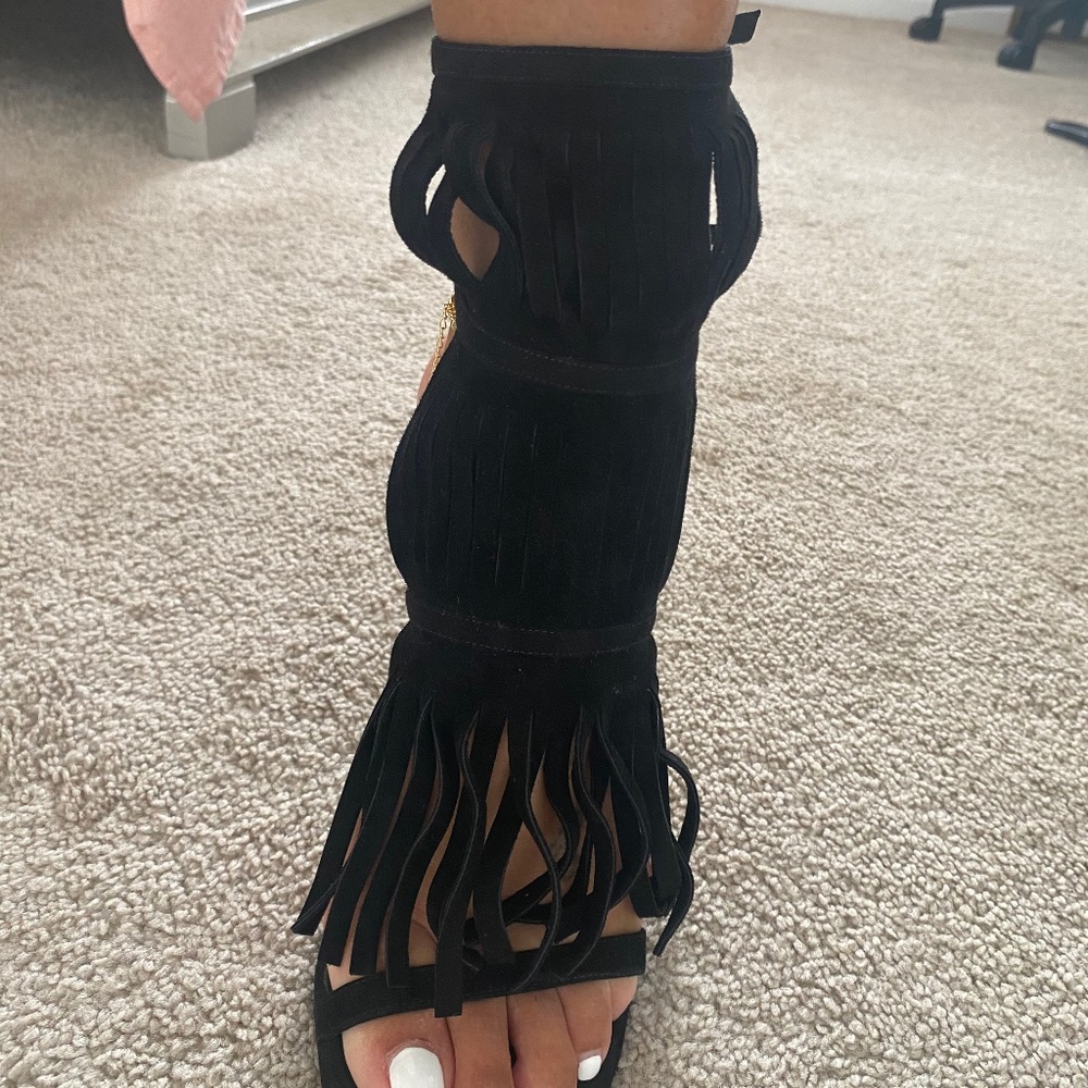 Gucci Becky Ladder Fridge Sandals - Gem